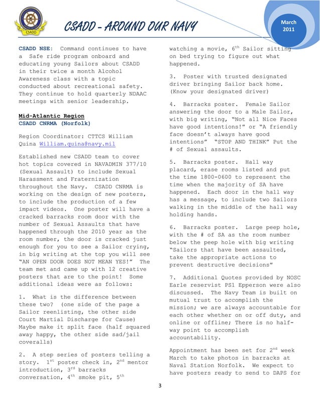 Csadd newsletter | PDF