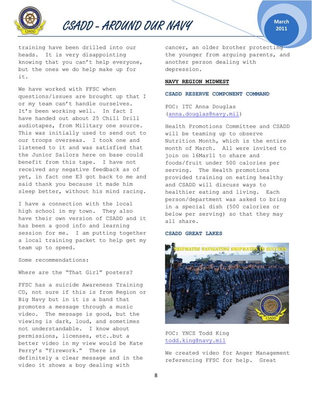 Csadd newsletter | PDF