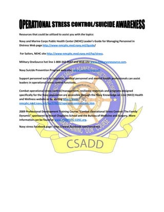 Csadd stress control | DOCX | Mental Health | Diseases and Conditions