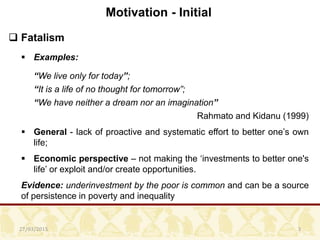 Aspirations and Poverty in Rural Ethiopia | PPTX