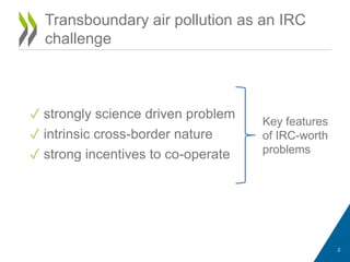 Existing international cooperation arrangements to address air ...