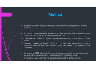 Forums and the reflection on teaching/learning the mother tongue ...