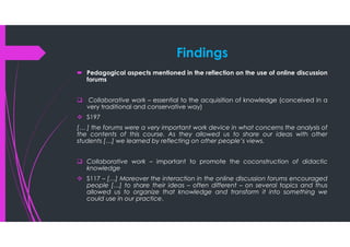 Forums and the reflection on teaching/learning the mother tongue ...