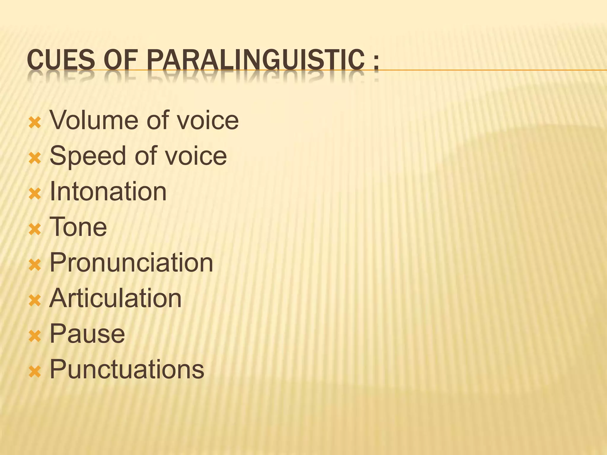 PARALINGUISTICS | PPTX