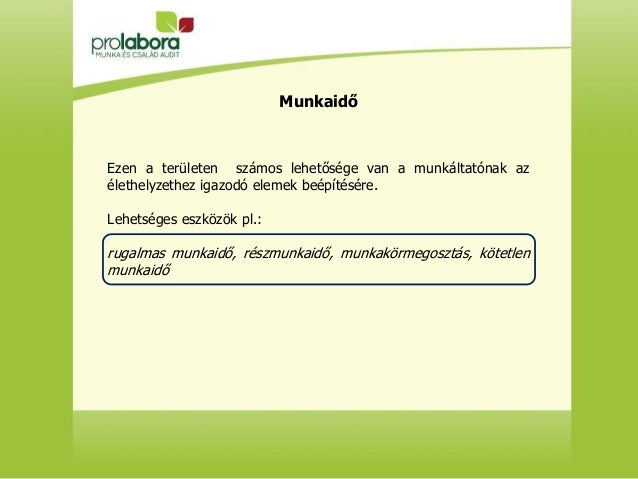 Családbarát munkahely – Sembery Tünde, Prolabora Kft.