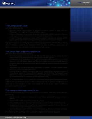 Case Study: Eldorado Streamlines Development with Rocket Aldon | PDF
