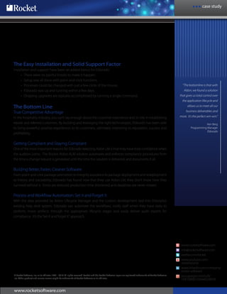 Case Study: Eldorado Streamlines Development with Rocket Aldon | PDF