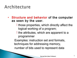 Computer Organization and Architecture. | PPT