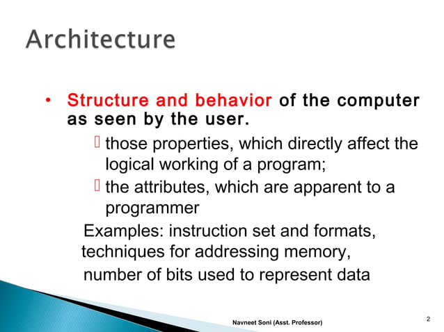 Computer Organization and Architecture. | PPT