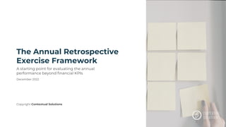 Contextual Solutions Annual Retrospective Template_2022 | PPT