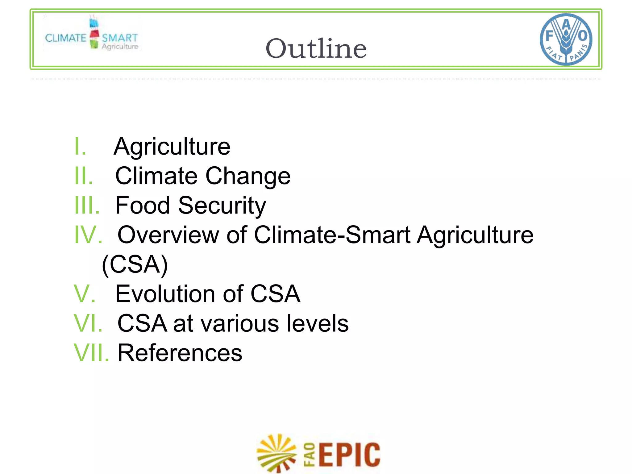 Climate-Smart Agriculture: Climate change, agriculture and food ...