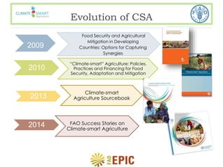 Climate-Smart Agriculture: Climate change, agriculture and food ...