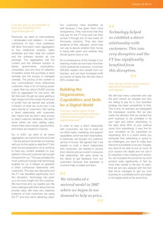 DIGITAL LEADERSHIP: An interview with Caspar de Bono, Financial Times | PDF