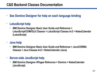 C&S APIs in IBM Notes and Domino | PDF