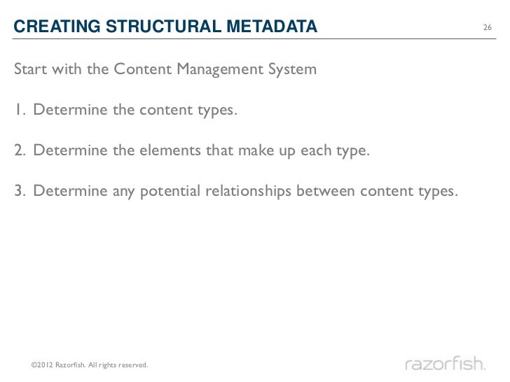 Structural Metadata