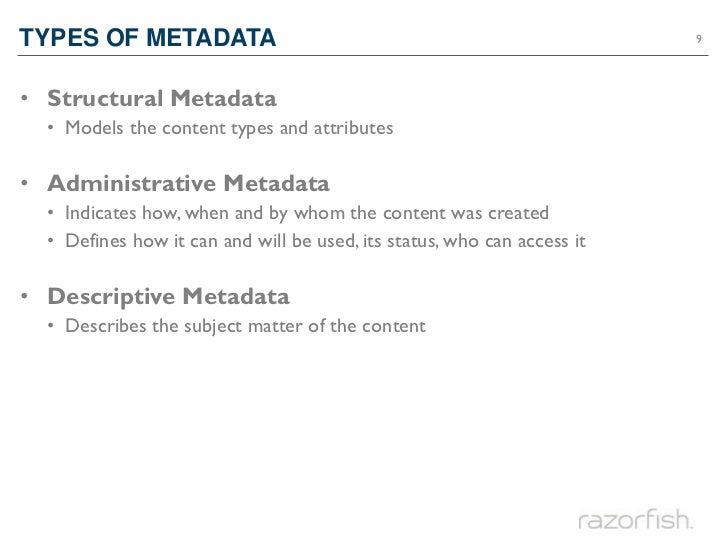 Structural Metadata