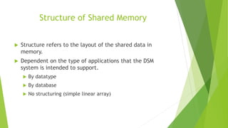 Distributed Shared Memory Systems | PPTX | Computer Networking | Computing