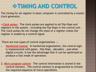 COMPUTER INSTRUCTIONS & TIMING & CONTROL. | PPTX