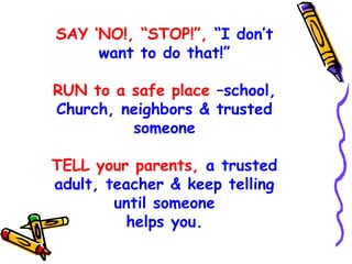 Csa prevention personal safety | PDF
