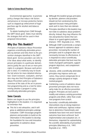 CSA Principles of Prevention | PDF