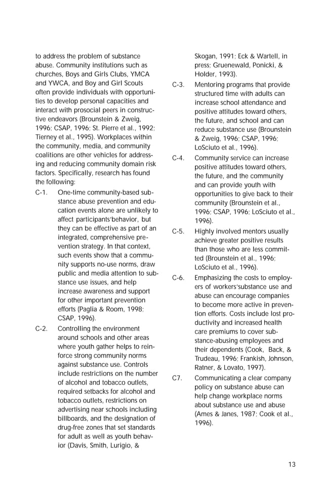 CSA Principles of Prevention | PDF | Substance Abuse | Diseases and ...