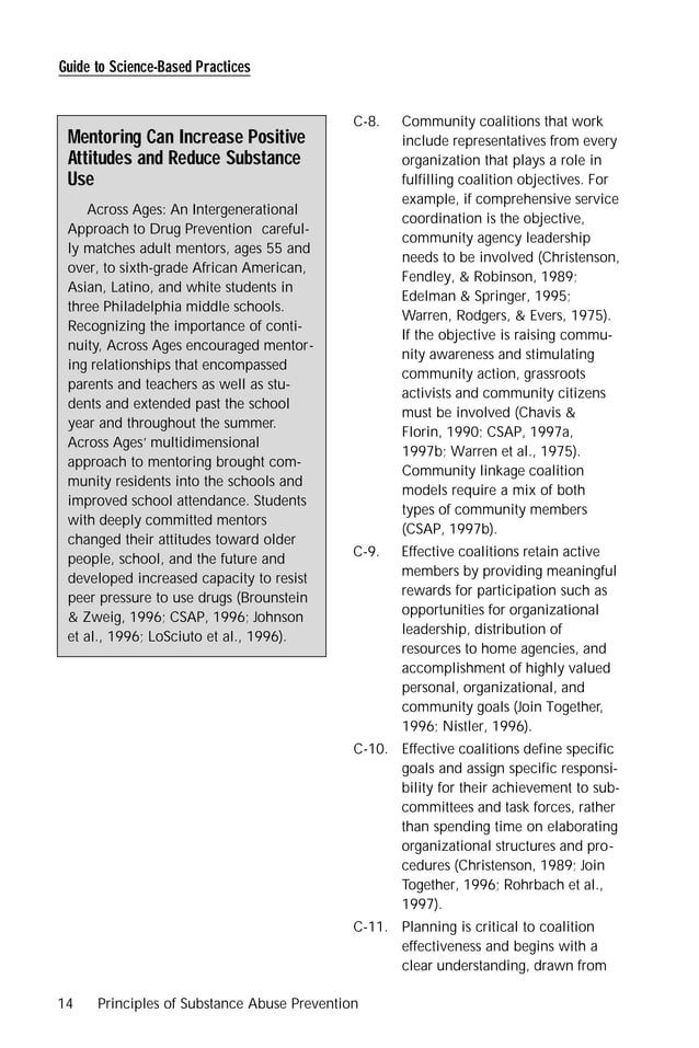 CSA Principles of Prevention | PDF | Substance Abuse | Diseases and ...