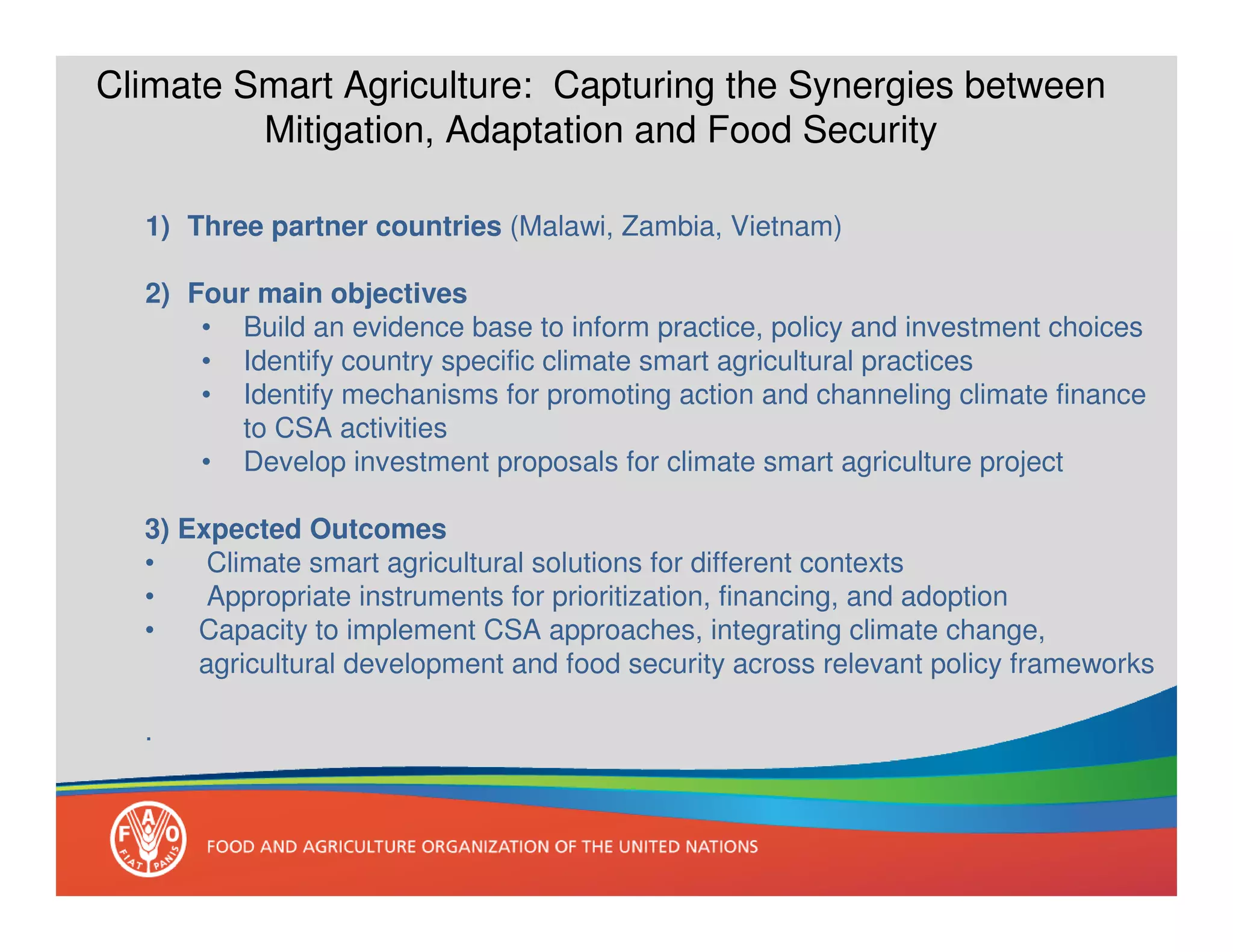 Transitioning to Climate-Smart Agriculture: What will it take? | PDF