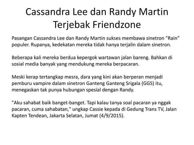 Cassandra Lee Ppt