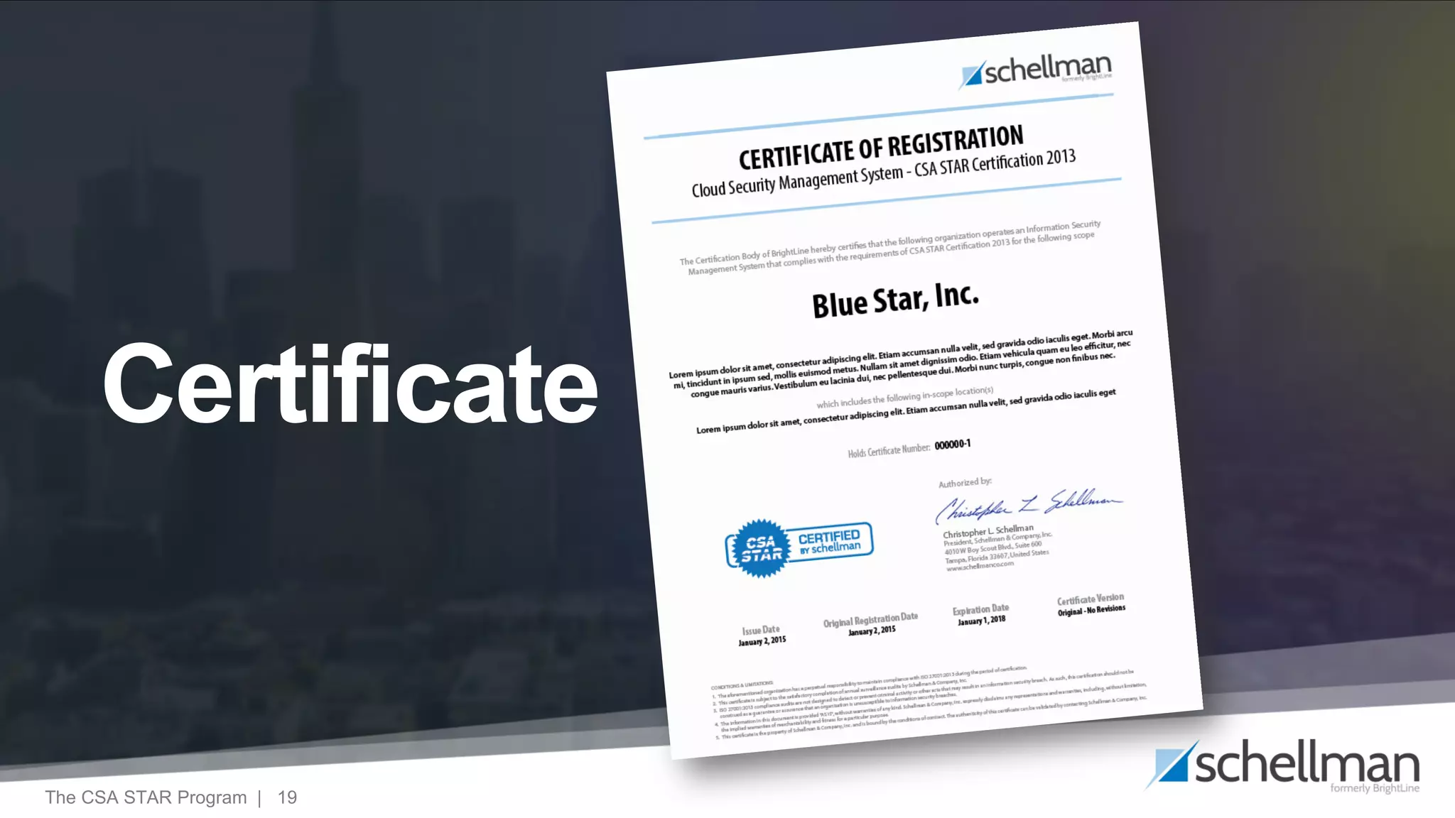 The CSA STAR Program: Certification & Attestation | PDF