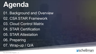 The CSA STAR Program: Certification & Attestation | PDF