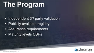 The CSA STAR Program: Certification & Attestation | PDF