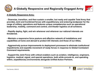Chief of Staff, U.S. Army Strategic Priorities | PDF