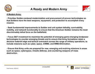 Chief of Staff, U.S. Army Strategic Priorities | PDF