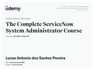 ServiceNow System Administrator Course | PDF