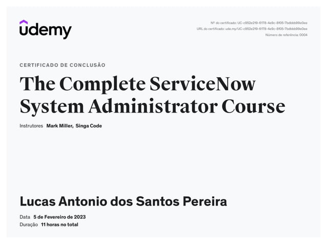 ServiceNow System Administrator Course