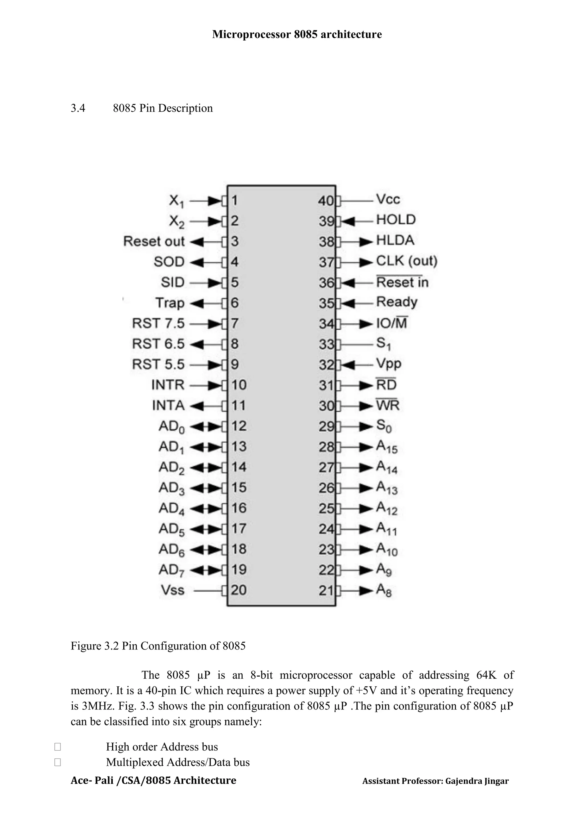 Computer system architecture (microprocessor 8085) unit 4 | PDF