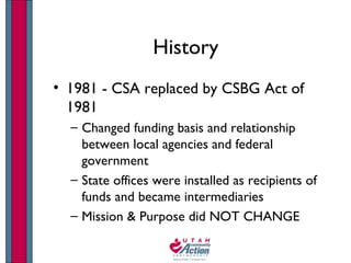 Introduction to CSBG | PPT