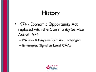 Introduction to CSBG | PPT