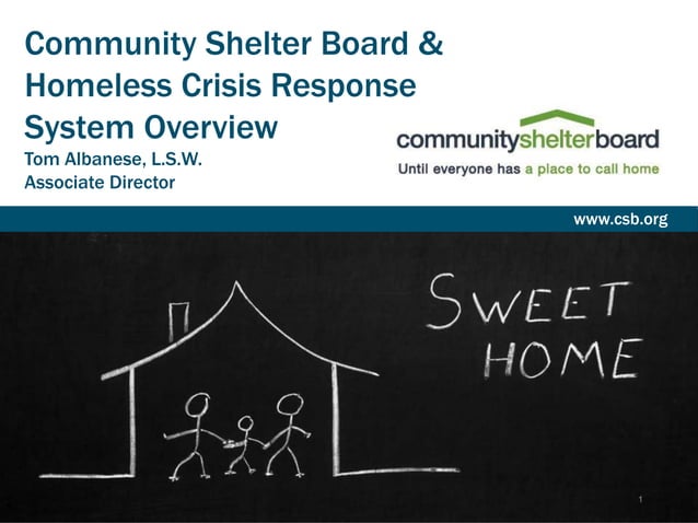 Community Shelter Board & Homeless Crisis Response System Overview | PPT
