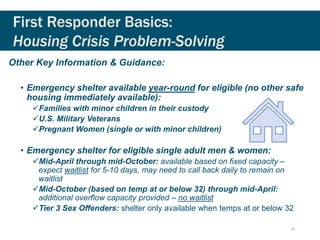 Community Shelter Board & Homeless Crisis Response System Overview | PPTX