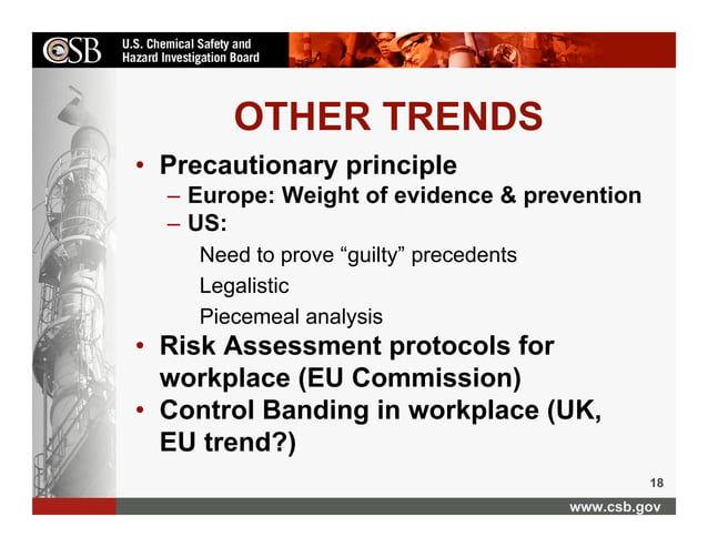 Chemical Safety Board History | PDF | Substance Abuse | Diseases and ...
