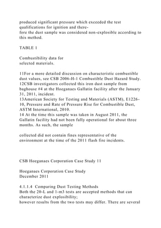 CSB Hoeganaes Corporation Case Study 1Hoeganaes Corporatio.docx