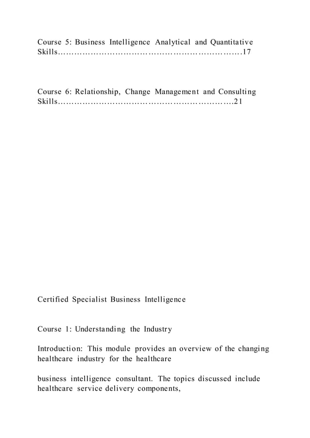 CSBI Course 1 Understanding the Industry | DOCX | Healthcare Industry ...