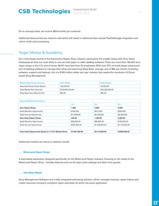CSB Technologies - Investment Brief - 2014 | PDF