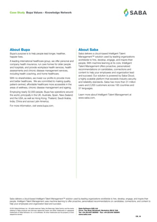 Case Study: BUPA | PDF