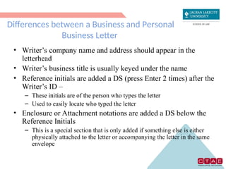 (CS) Business Letter and its application | PPT
