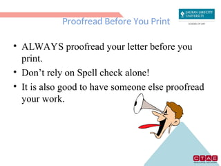 (CS) Business Letter and its application | PPT