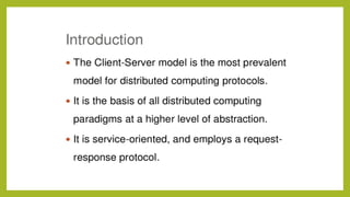 client server computing.pptx | Computing | Technology & Computing