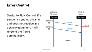 Flow Control and Error Control | PPTX