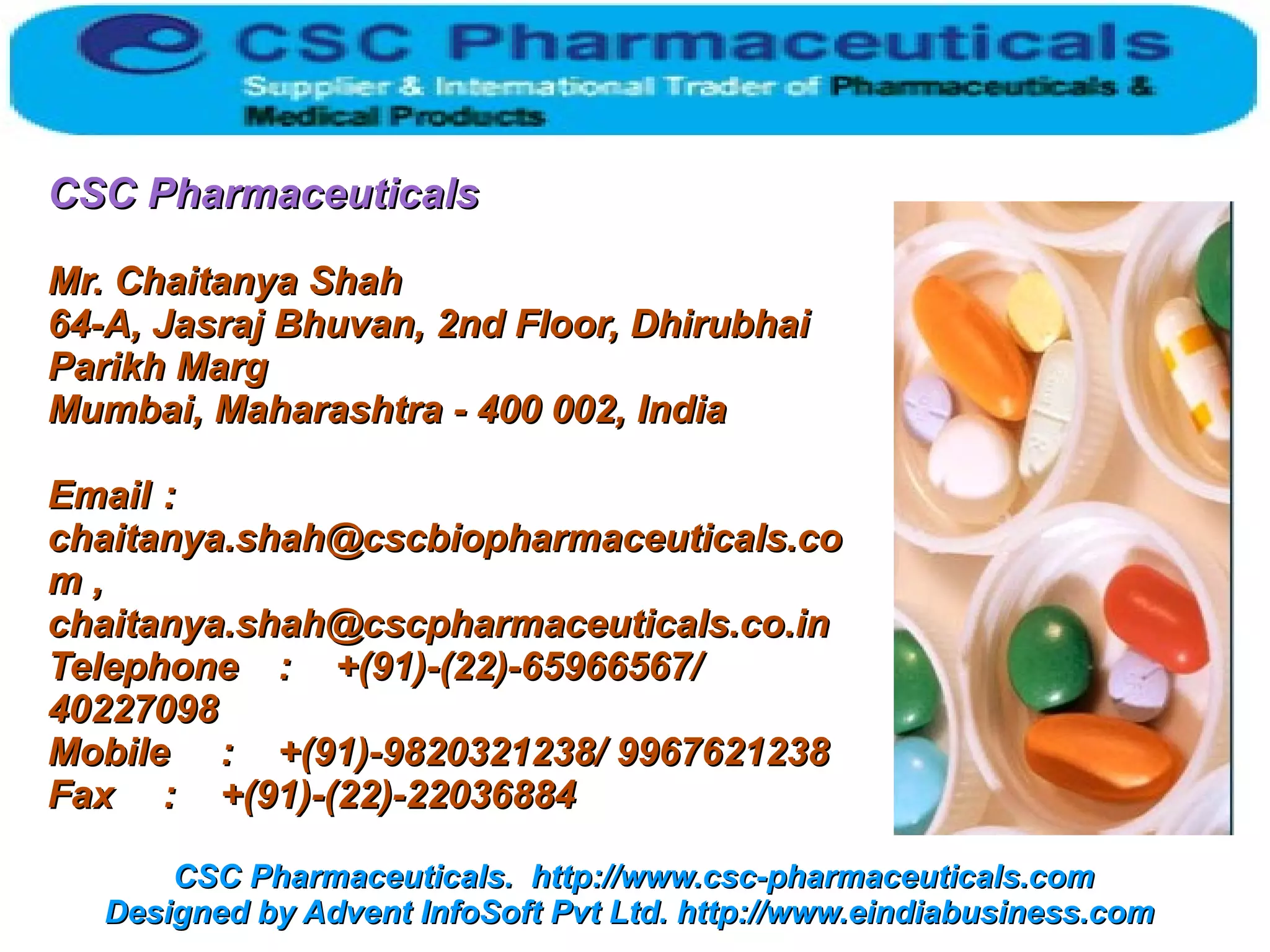 Csc pharmaceuticals | ODP